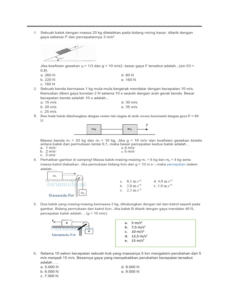 Latihan Soal Kuis 1 | PDF
