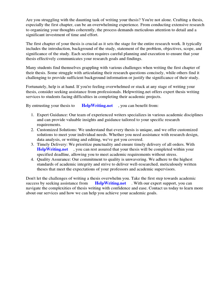 Parts of Chapter 1 Thesis | PDF