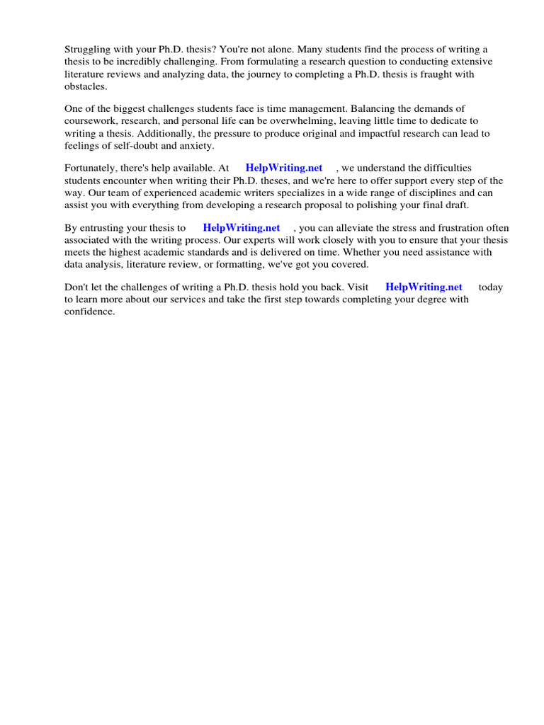 Phd Thesis Search Usa | PDF