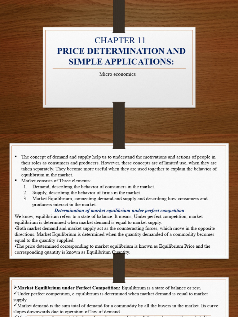 11 - Price Determination & Simple Applications | PDF