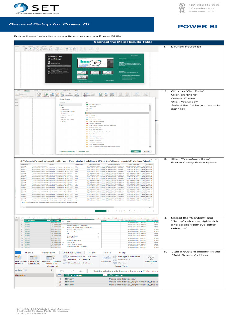PowerBi GeneralSetup Document 1 | PDF