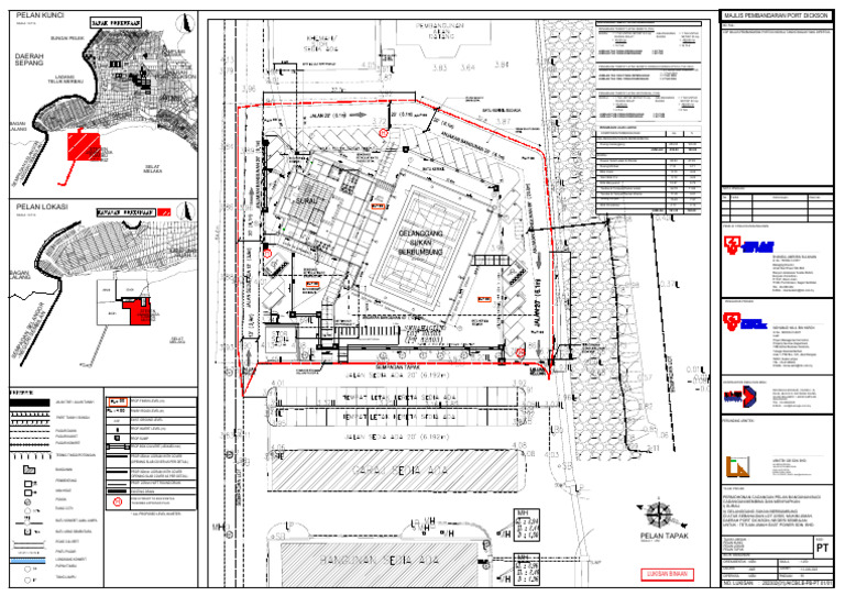 01.pelan Tapak Construction Drawing TNB Jimah R1-Pelan Tapak 250 | PDF