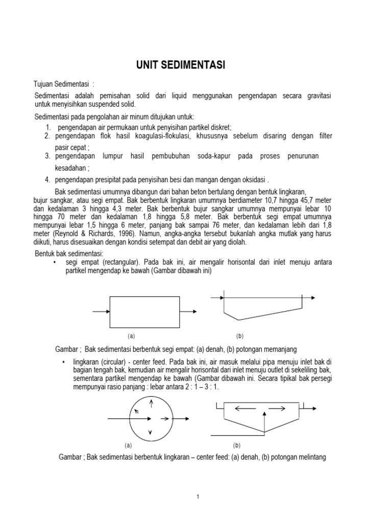 Unit Sedimentasi | PDF