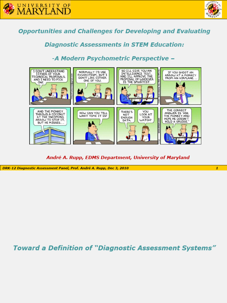 Diagnostic Assessment Rupp PPT | PDF