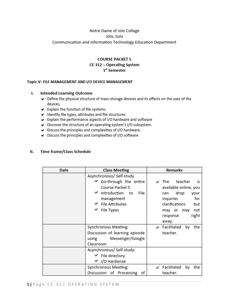 File Management in Operating Systems | PDF