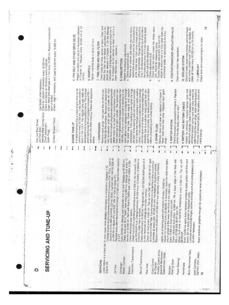 Chev2.5 Engine Manual | PDF