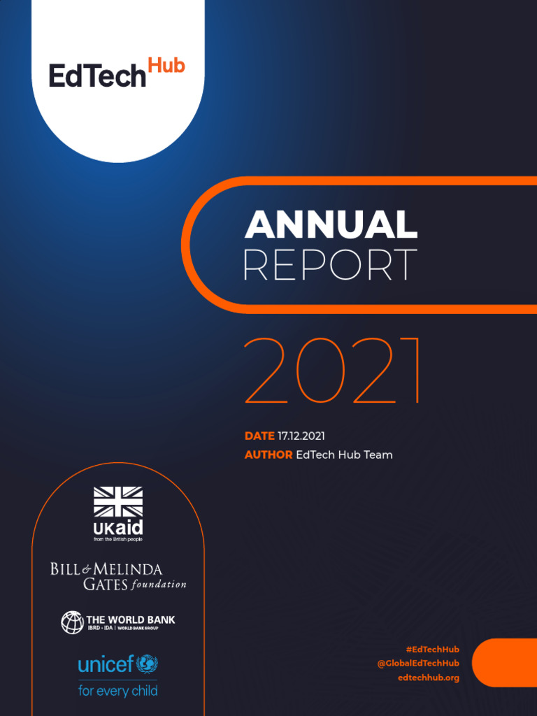 EdTech Hub Annual Report 2021-Africa | PDF