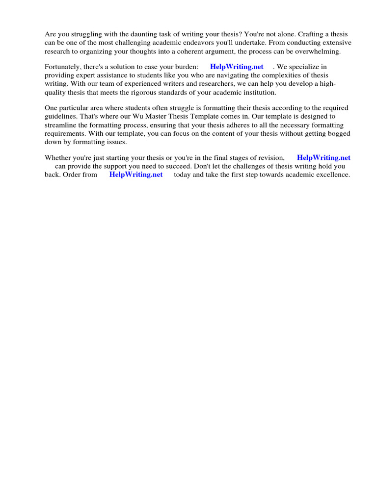 Wu Master Thesis Template | PDF Wu Master Thesis Template | PDF