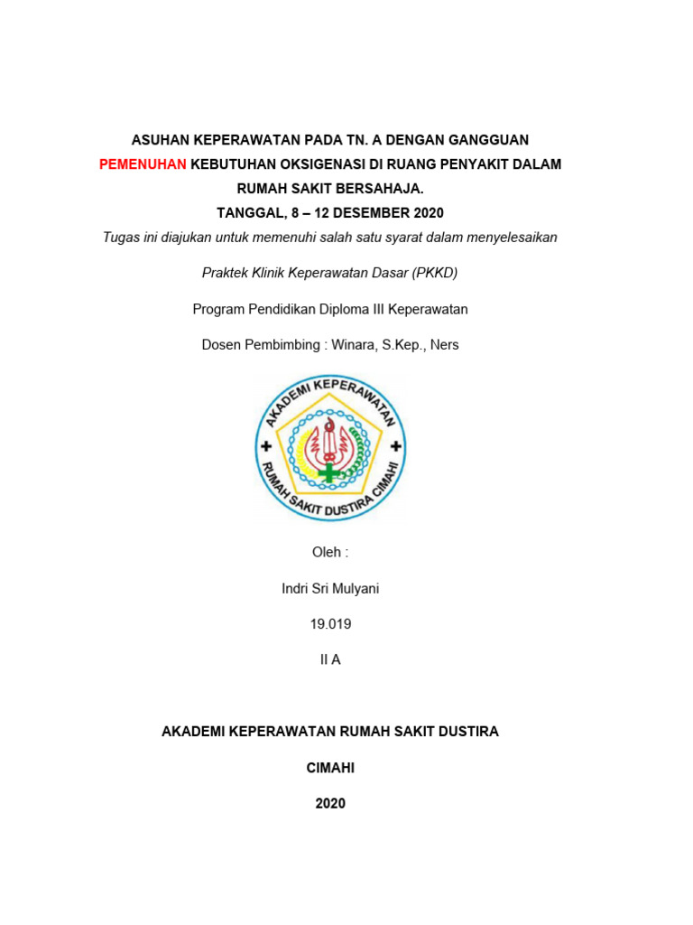 Askep Oksigenasi Indri | PDF