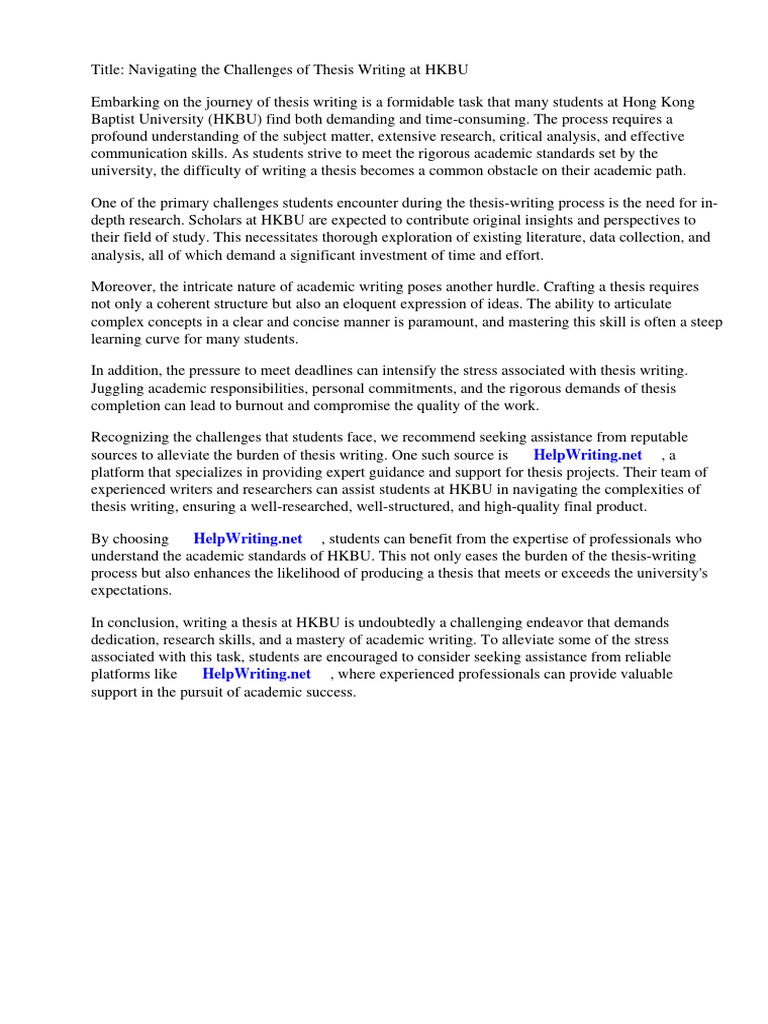 Thesis Hkbu | PDF | Thesis | Advertising