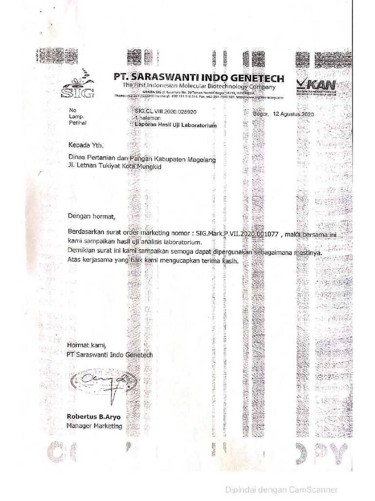 Lampiran Hasil Uji Lab | PDF