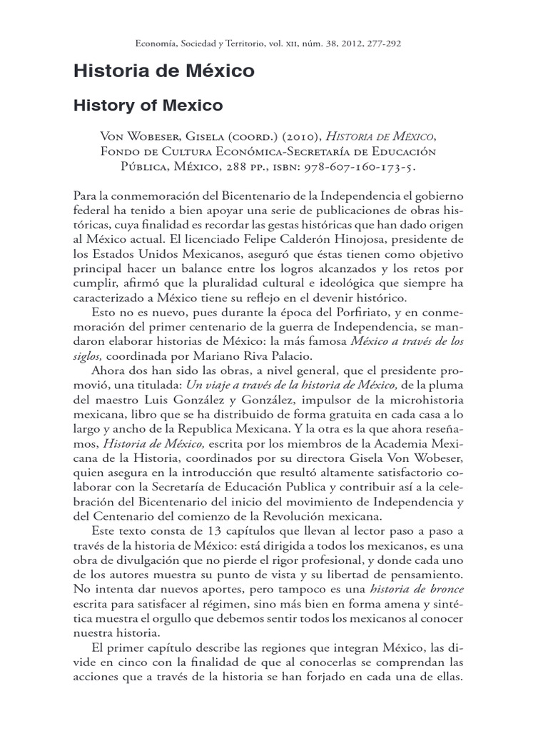 Historia de México: History of Mexico | PDF