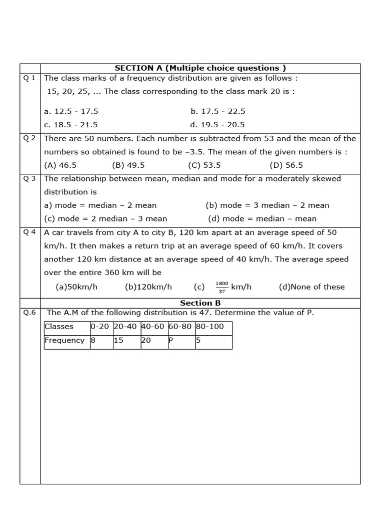 Statistics Practice Download Free Pdf Mean Mode Statistics 