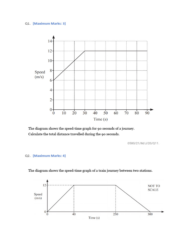 1.2 Speed, Time | PDF