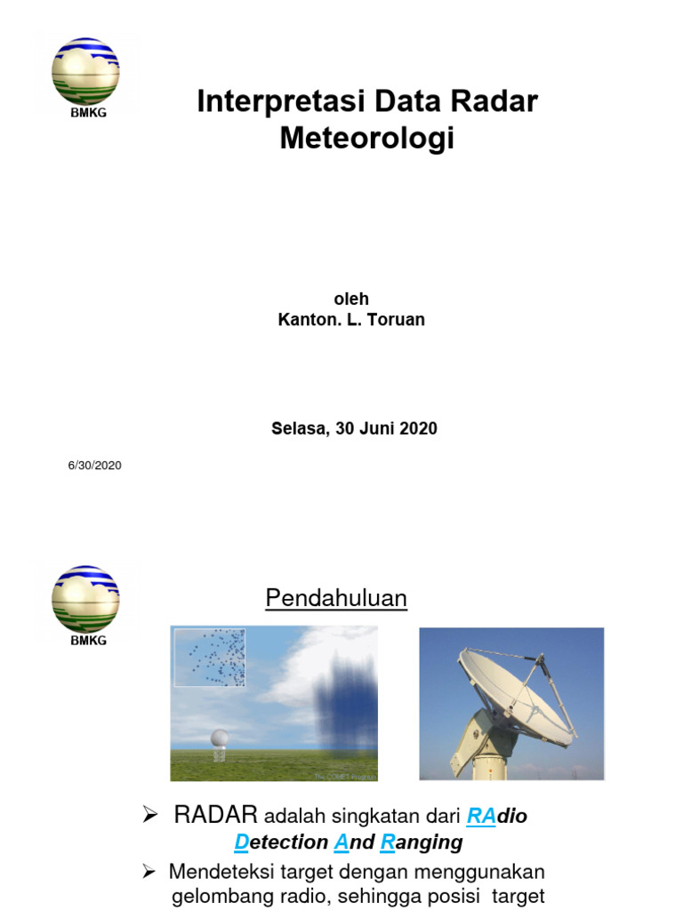 Interpretasi Data Radar Cuaca | PDF