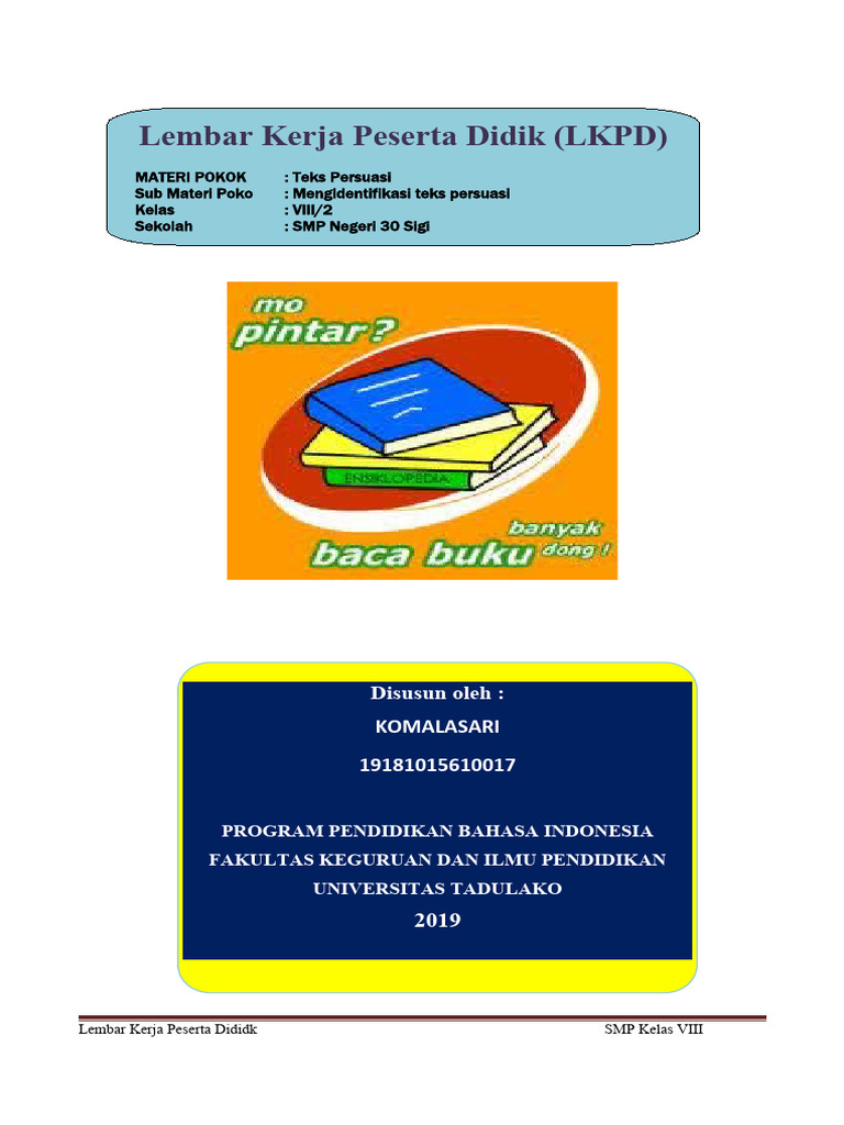 Pengembangan LKPD Komalasari | PDF | Kajian Bahasa Asing