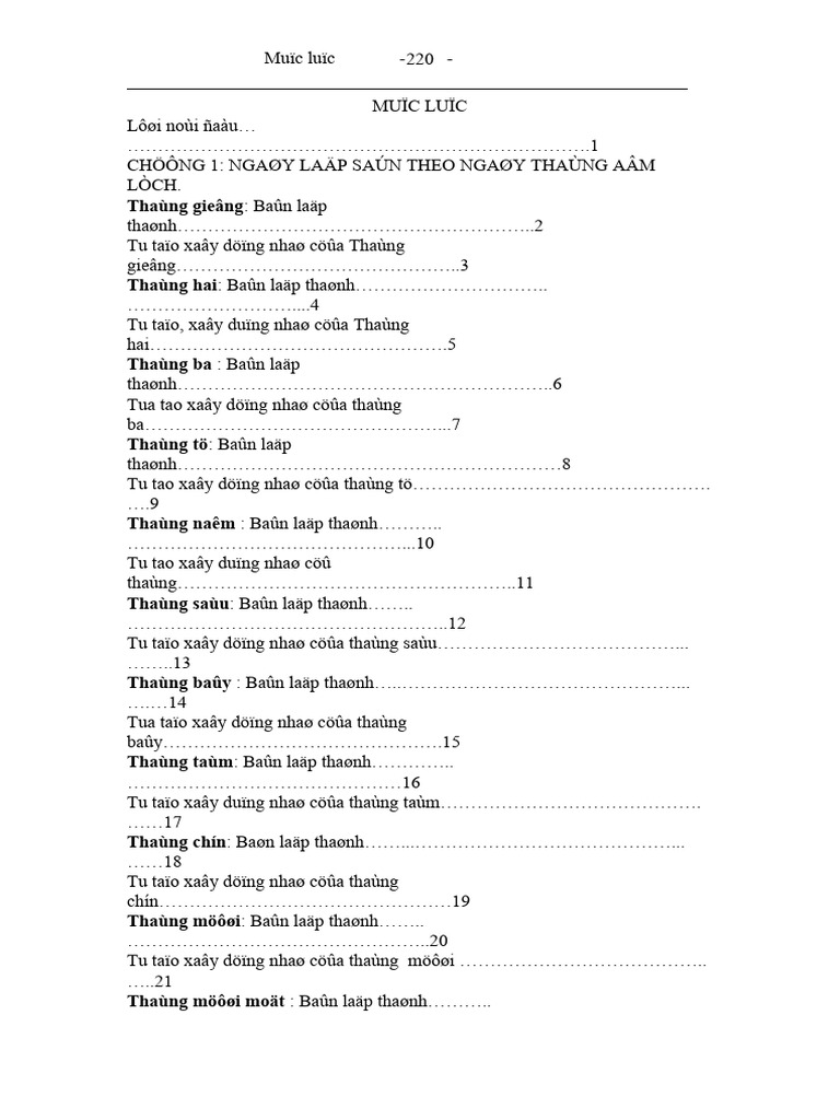 Muc Luc | PDF