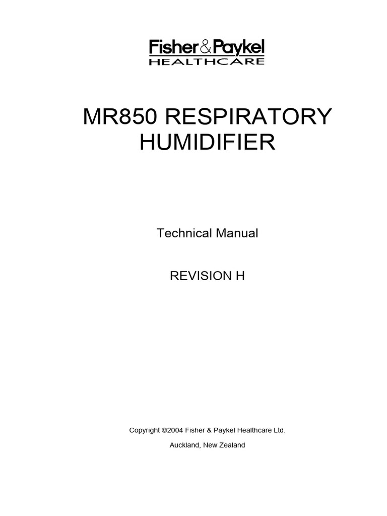 HUMIDIFICADOR Fisher Paykel MR850 2 | PDF | Printed Circuit Board ...