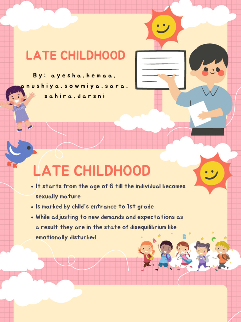 Late Childhood | PDF | Self Concept | Sibling