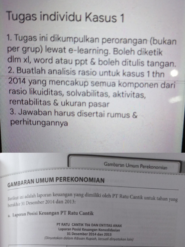 Analisa Rasio Kasus 1 | PDF