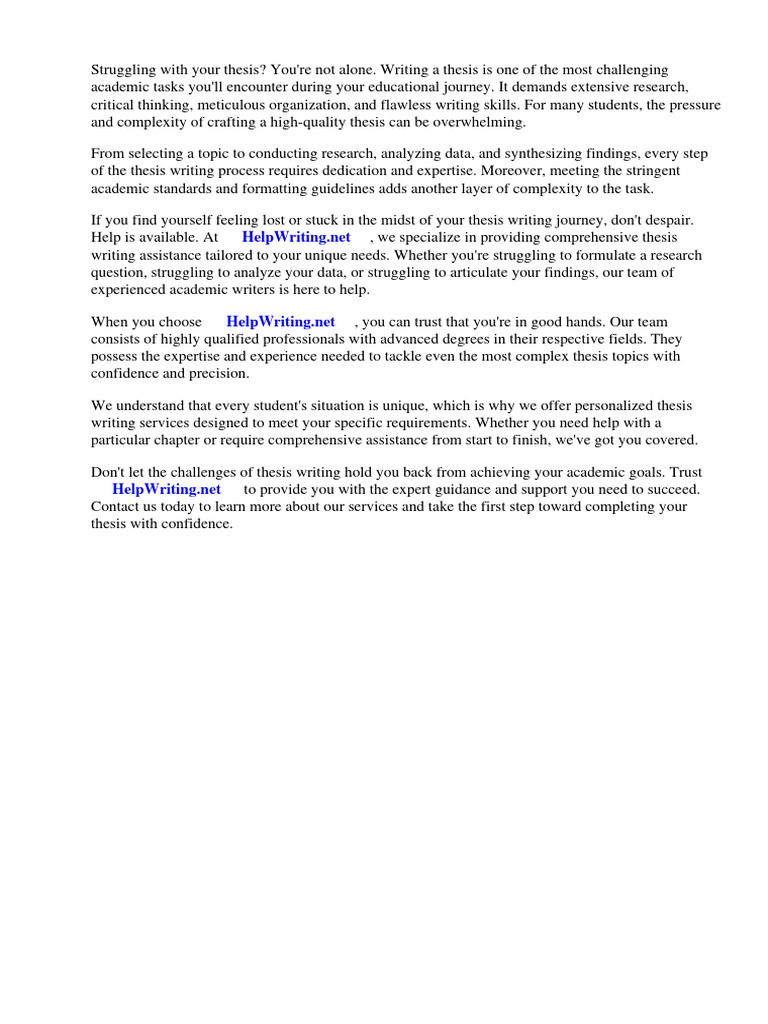 Thesis Recommendation Sample | PDF