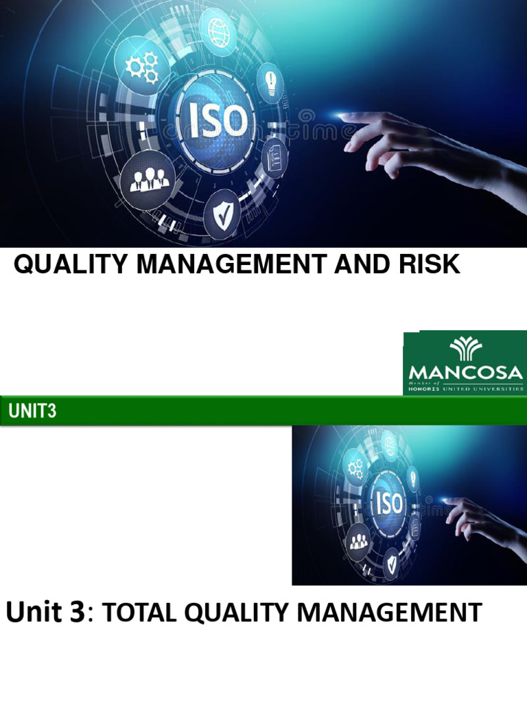 Unit 3 - Total Quality MGT | PDF | Six Sigma | Quality Assurance