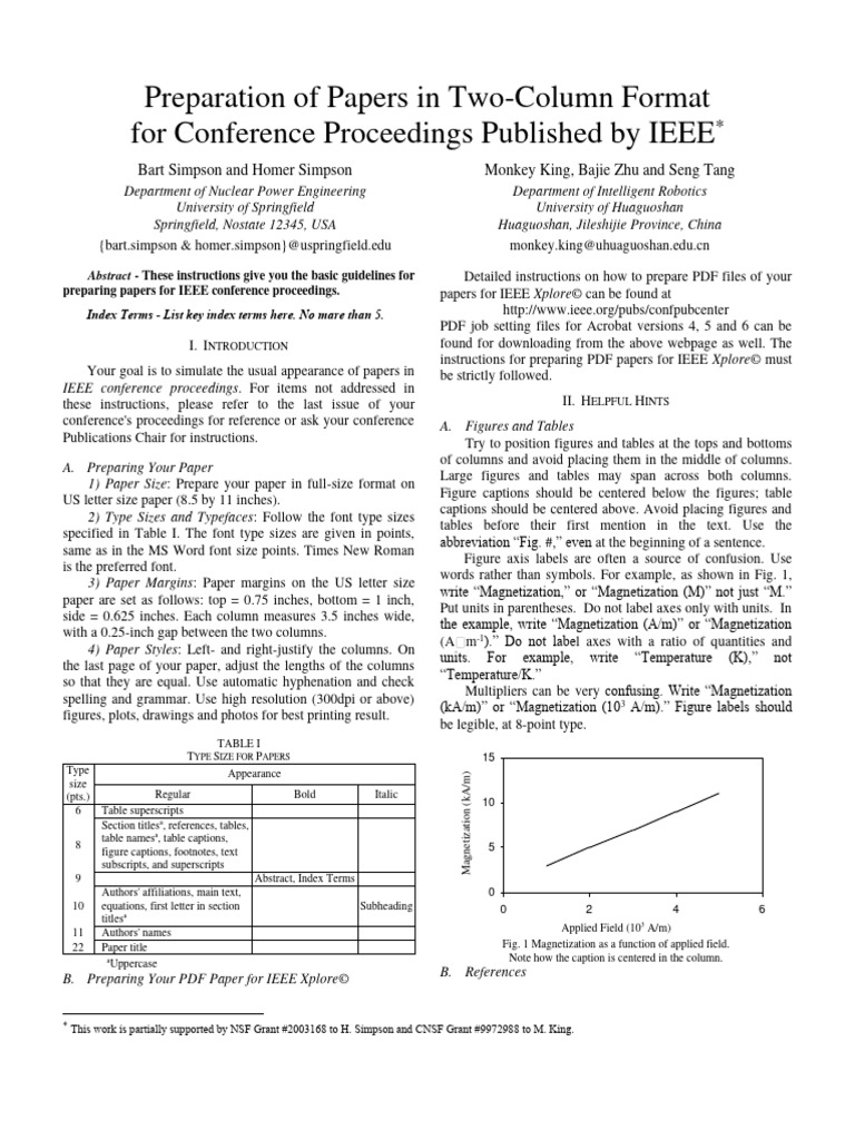 Ieee Conference Paper Template | PDF | Typefaces | Bracket