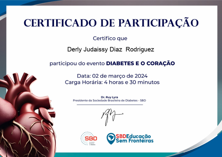 Diabetes e Coracao DJDR | PDF