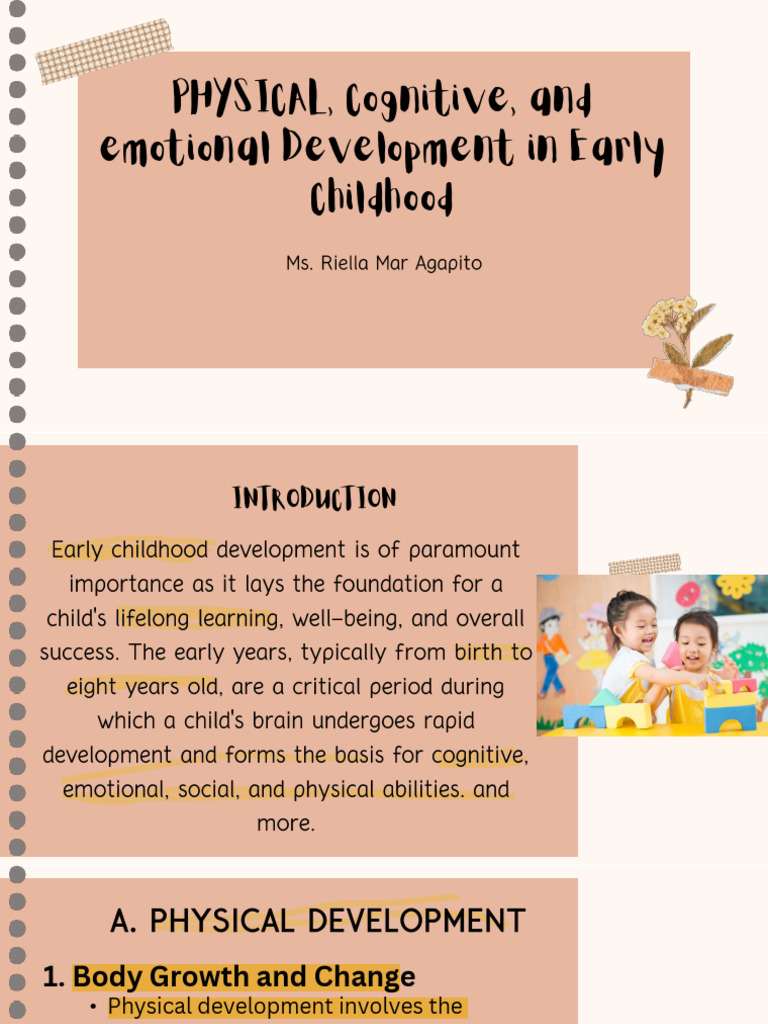 Physical, Cognitive, and Emotional Development in Early Childhood | PDF