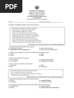 Grade 9 English Quarter 2 Module Week 1-4 | PDF | Inference | Reading ...