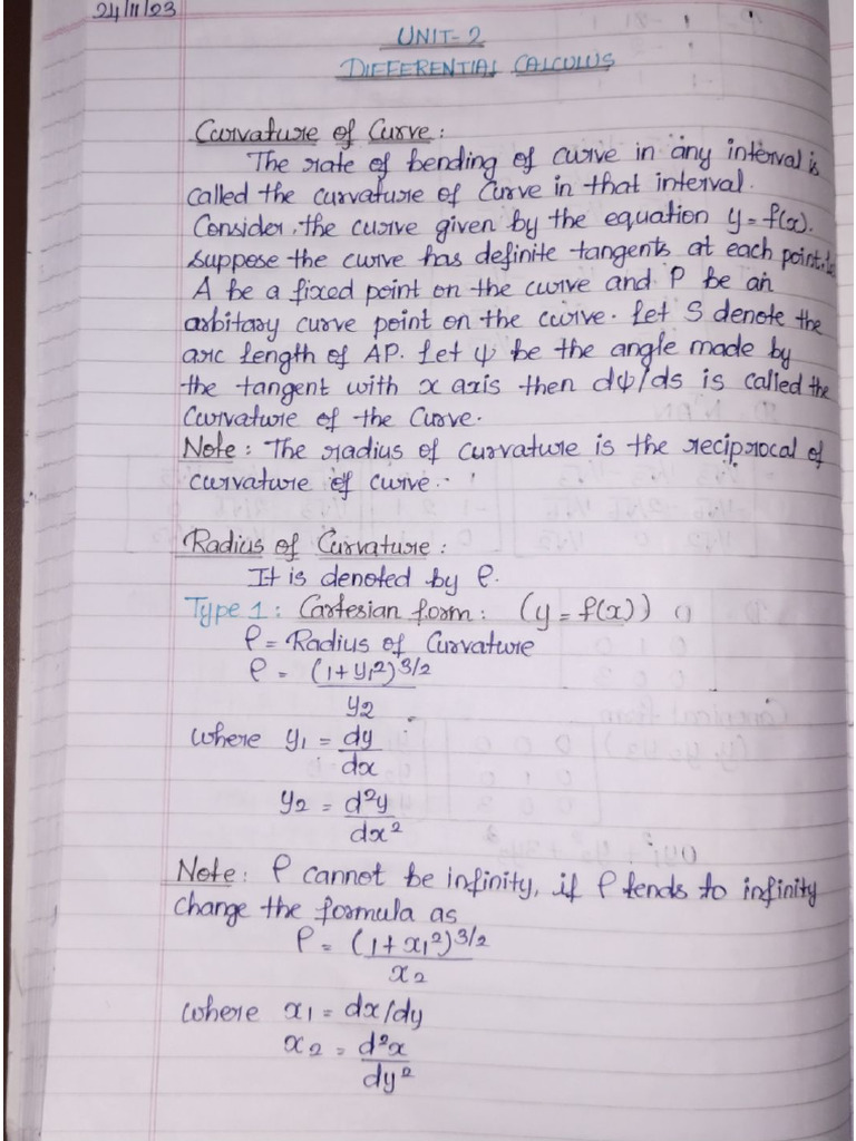 Unit 2 Differential Calculus | PDF