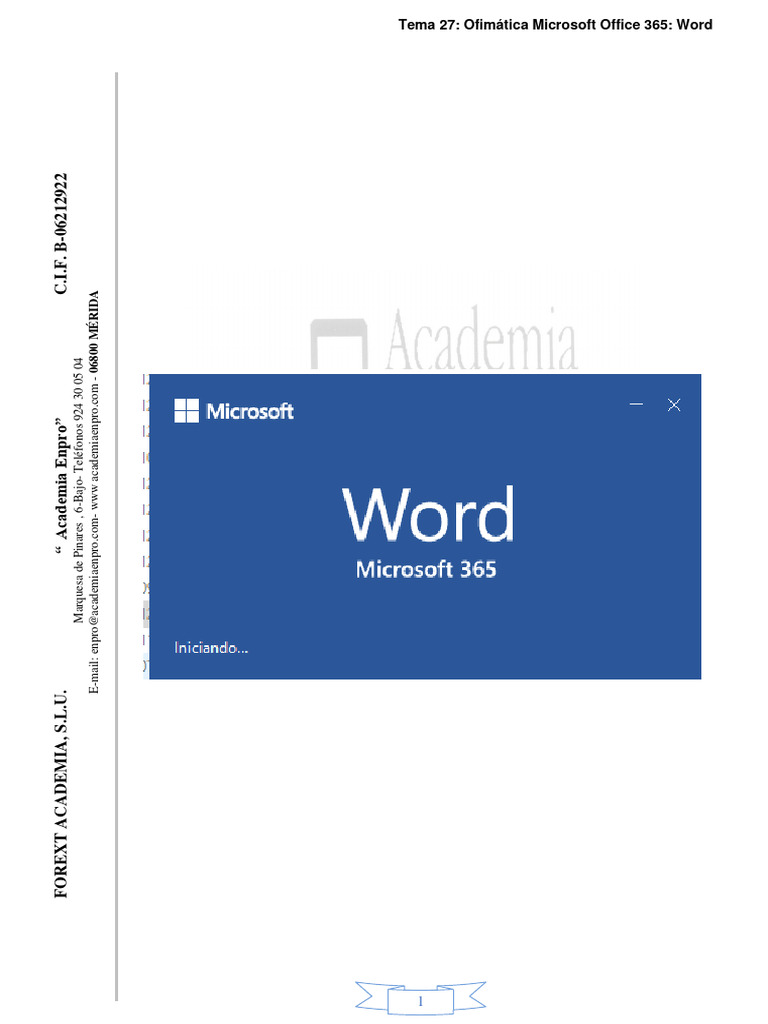 Tema 27-Word 365 | PDF