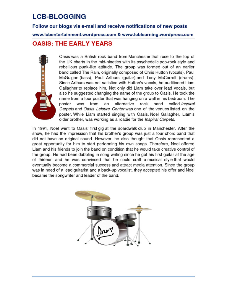 Oasis The Early Years | PDF