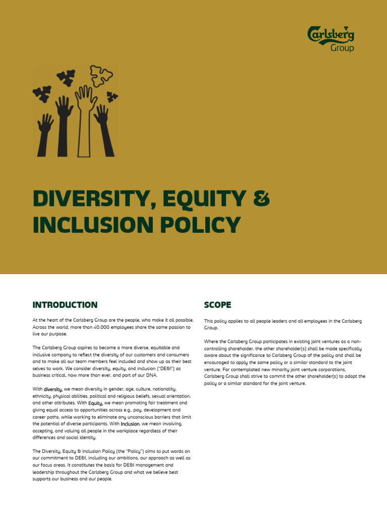 Diversity Equity Inclusion Policy Update July 2022 | PDF | Recruitment ...