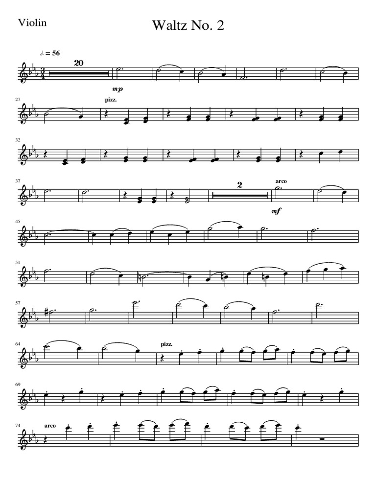Waltz No. 2-Violin | PDF