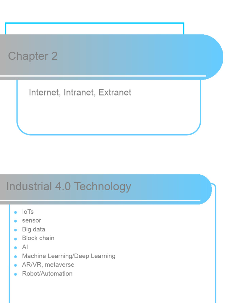 Chapter 2 Internet Intranet Extranet | PDF