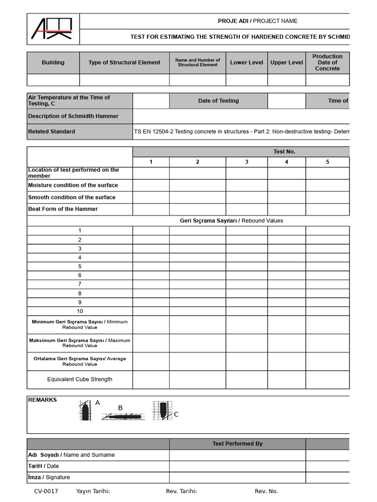 316286333-hammer-test-template | PDF | Materials | Building Engineering