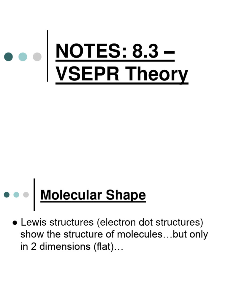 VSEPR Theory: Understanding Molecular Shapes | PDF | Chemical Bond ...
