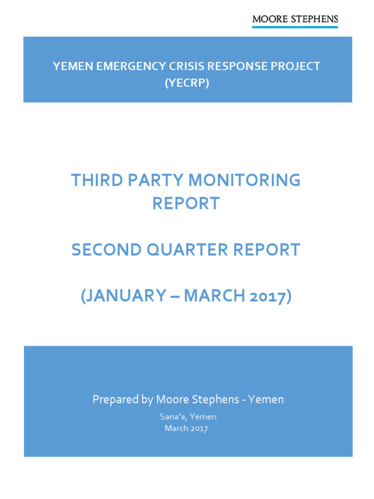 2nd TPM Report Final Revised Final Q2 TPMA Report Jan - March 2017 10 ...