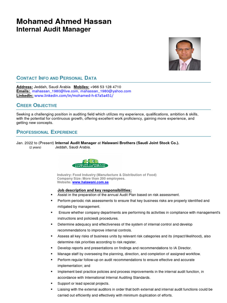 Mohamed Hassan CV - AM | PDF