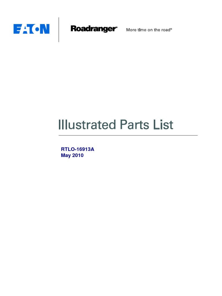 RTLO-16913A May 2010 | PDF | Screw | Pump