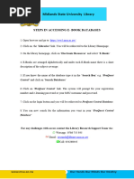 miEbooks Setup Guide for UJ Students | PDF