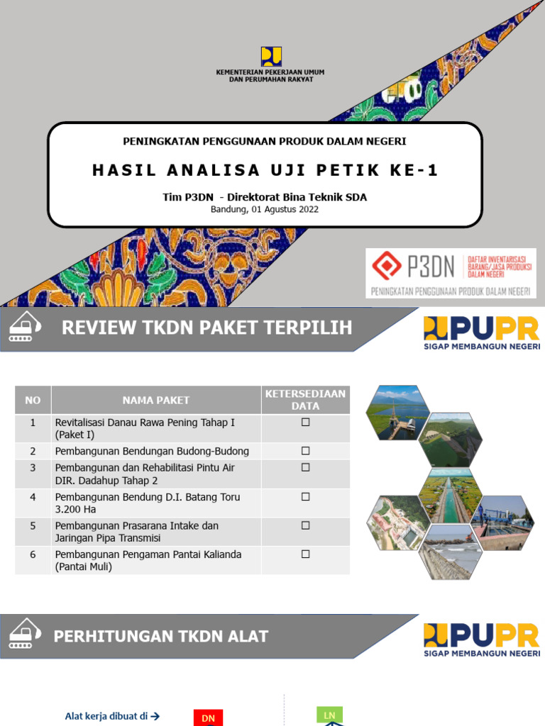Laporan Uji Petik TKDN Ke-1 | PDF