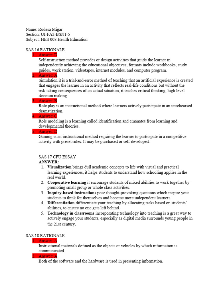 Sas 16-18 - Migar Rationale | PDF | Learning | Information