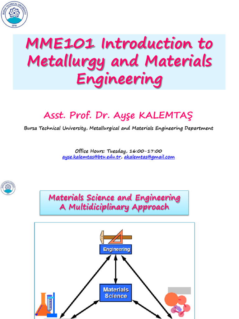 Introduction to Metallurgy and Materials | PDF | Ore | Materials Science