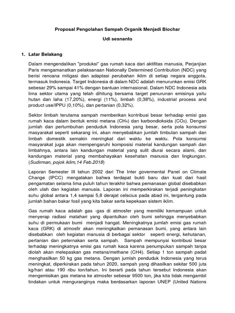 Proposal Sampah | PDF