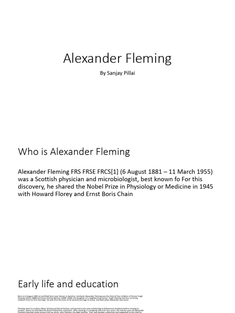 Alexander Fleming | PDF