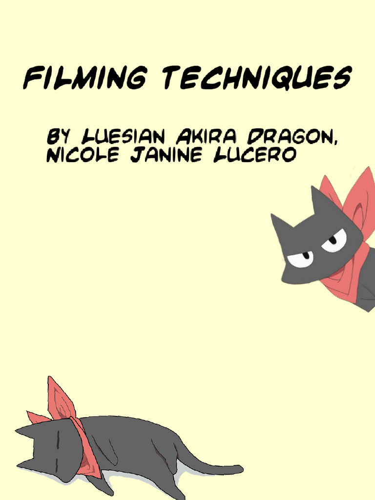 Filming Techniques | PDF