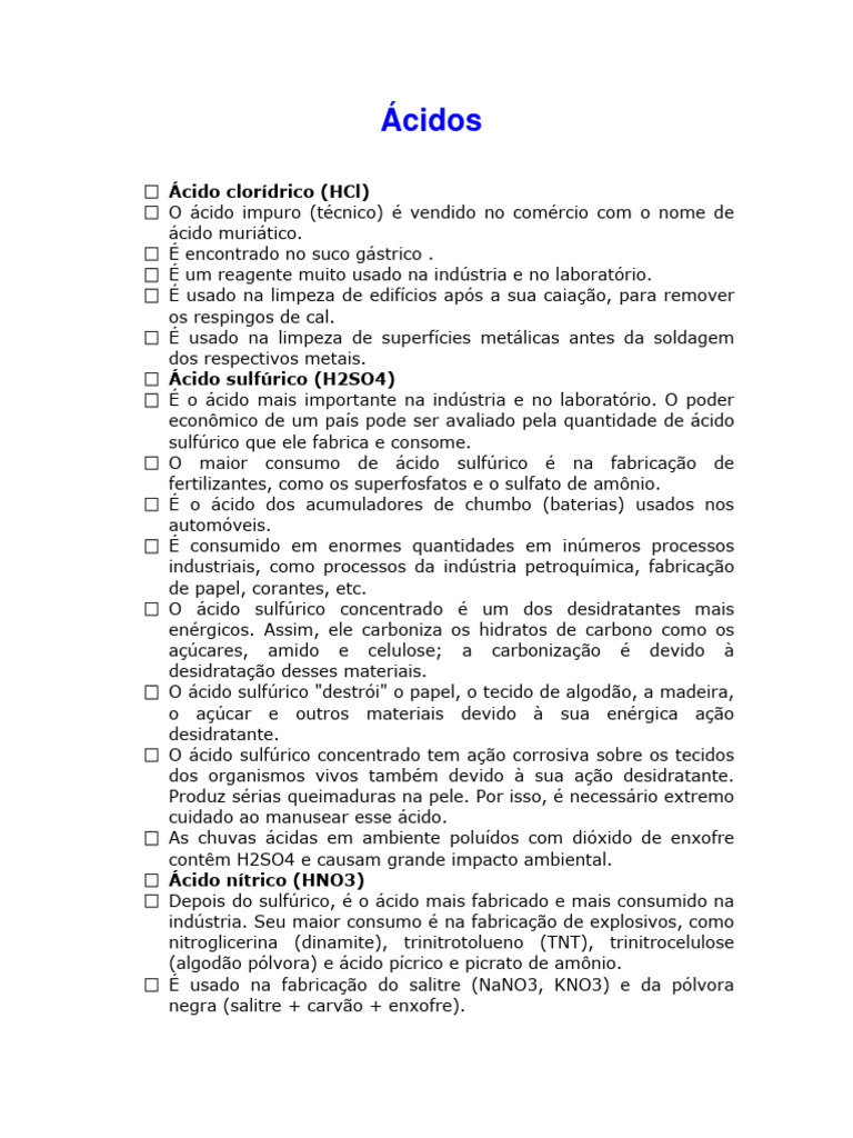 ÁCIDOS | PDF