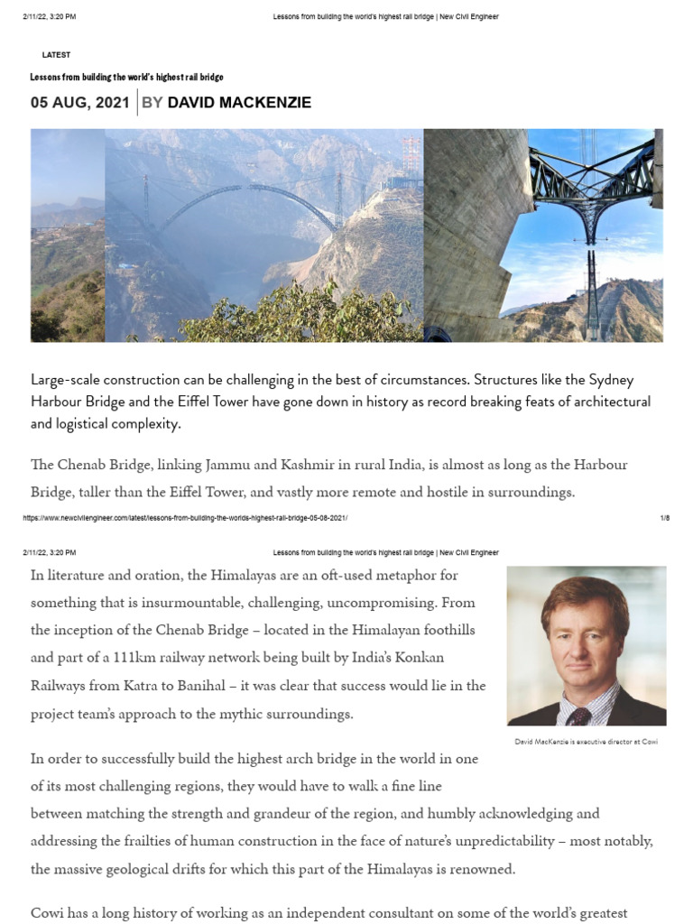 Lessons From Building The World's Highest Rail Bridge - New Civil ...